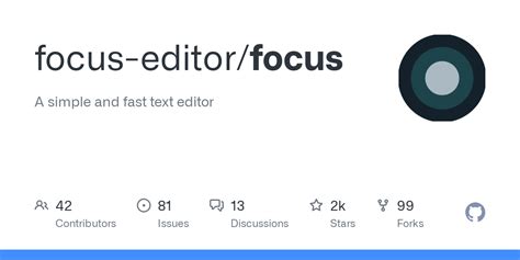 GitHub Focus Editor Focus A Simple And Fast Text Editor