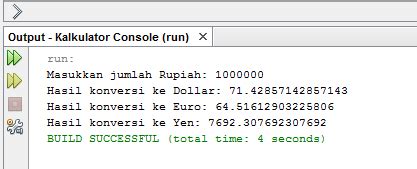 Cara Mudah Membuat Aplikasi Konversi Mata Uang Dengan Java
