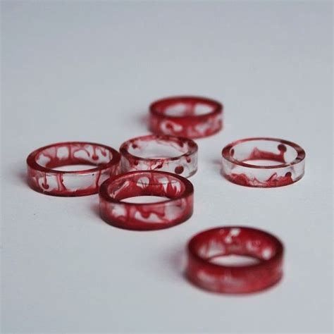 Blut Ring Vampir Ring Roter Blutstropfen Vampir Gothic Schmuck