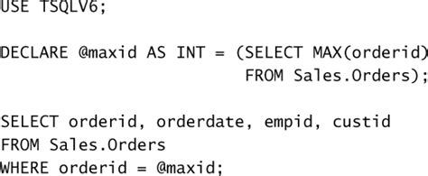 Code Snippets T SQL Fundamentals Th Edition Book