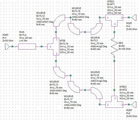 41 Schematic Of Wilkinson Splitter In Circular Layout Download Scientific Diagram