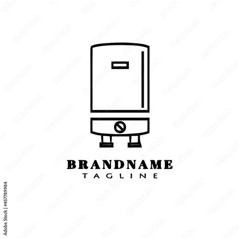 Boiler Logo Cartoon Icon Design Template Black Isolated Vector