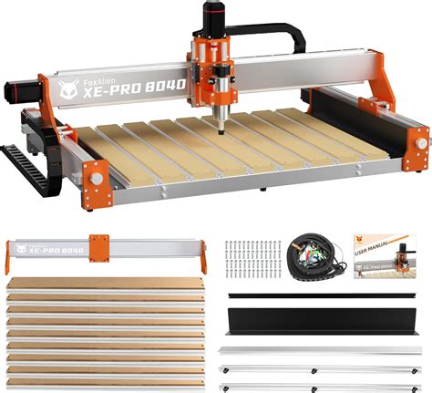 Amazon Com FoxAlien XE PRO 8040 X Axis Extension Kit With Upgraded Hybrid Spoilboard Worktable