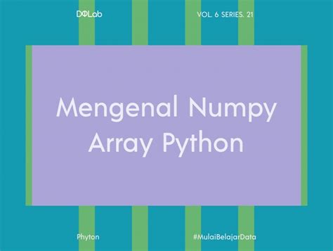 Numpy Array Python Vs Matriks Lihat Perbedaannya Yuk