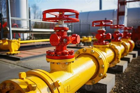 Ai Generated Pipeline Valves Gas Transportation With Gas Or Pipeline Valves 36049998 Stock
