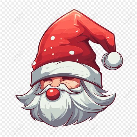 산타 클로스 모자 벡터클립 아트만화상표 Png 일러스트 무료 다운로드 Lovepik
