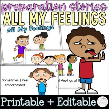 Feelings And Emotions Preparation Story Editable Social Stories For