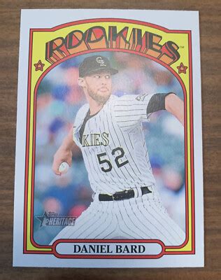 2021 Topps Heritage High Number Daniel Bard Card Rockies 671 Ebay
