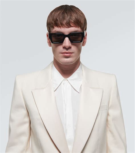 Rectangular Sunglasses In Black Saint Laurent Mytheresa