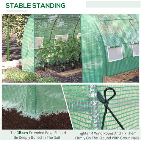 Polytunnel Greenhouse Walk In Grow House Tent