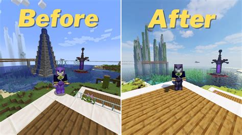 I Got The Coolest Shader In Minecraft Youtube