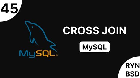 شرح Mysql Cross Join Youtube