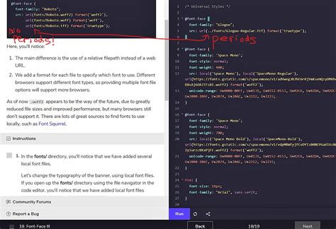 Faq Css Typography Font Face Iii Css Faq Codecademy Forums