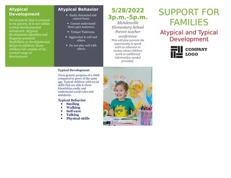 Atypical And Typical Brochure Atypical Development Development That Is Unusual In Its Pattern
