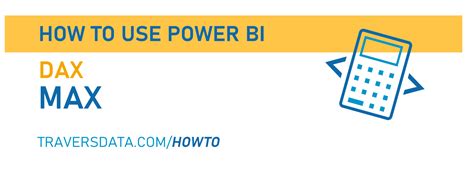 Power Bi Dax Max Travers Data