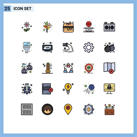 User Interface Pack Of 25 Basic Filled Line Flat Colors Of Photo Camera