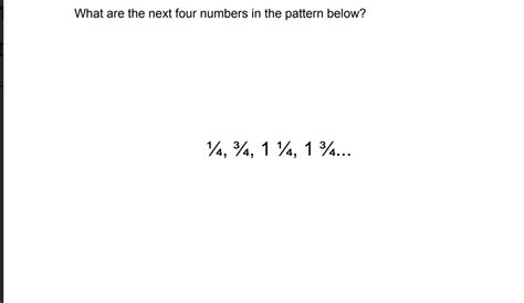 Solved What Are The Next Four Numbers In The Pattern