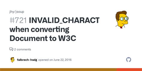 Invalidcharactererr When Converting Document To W3c · Issue 721