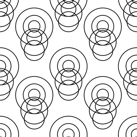 Circles Seamless Pattern Abstraction From Circles Wallpaper For Textiles 11937865 Vector Art