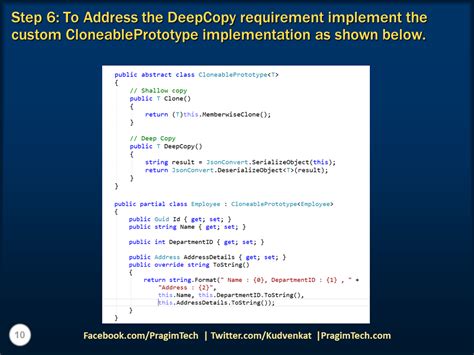 sql server and c video tutorial prototype design pattern implementation slides