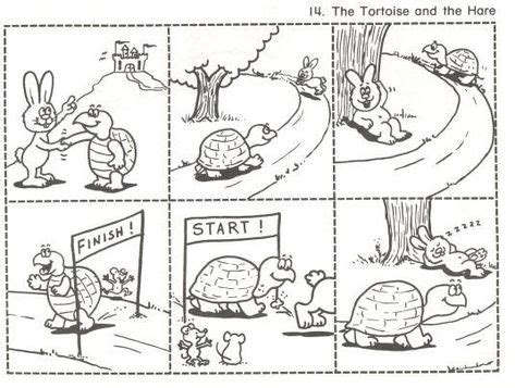 Sequence Tortoise Hare Sequencing Fabeln Kindergarten Cuentos