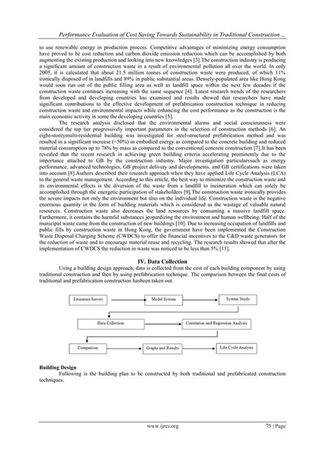Performance Evaluation Of Cost Saving Towards Sustainability In
