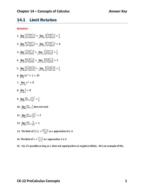 Answer Key Ck 12 Chapter 14 Precalculus Concepts Pdf Speed Slope