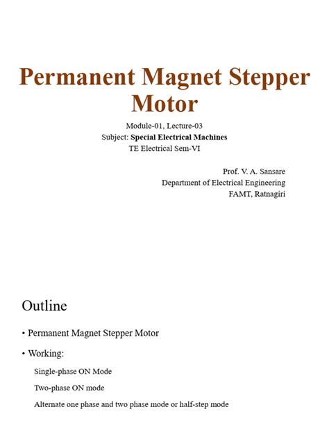 permanent magnet stepper motor pdf electric motor electrical