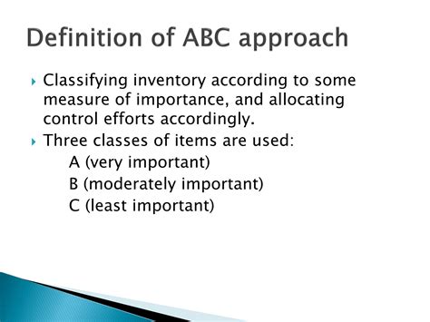 Solution Abc Classification System Studypool