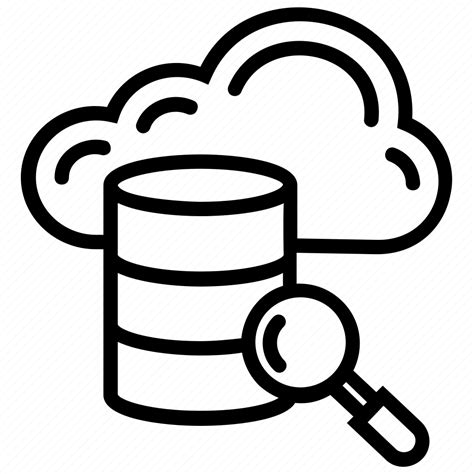 Database Analysis Database Query Digital Database Find Database Online Database Icon