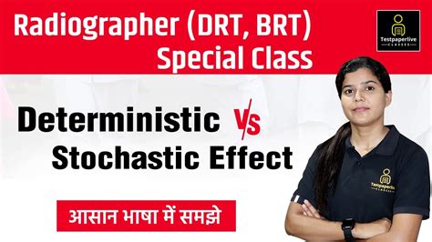 Deterministic Vs Stochastic Effect Radiation Radiographer Drt