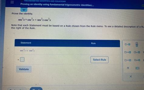 Solved Prove The Identity Sec2x Csc2x Sec2xcsc2x Note That