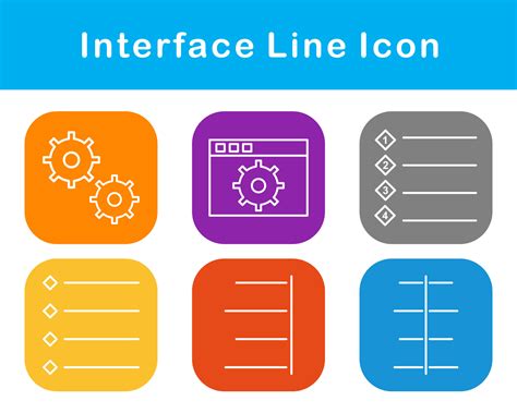Interface Vector Icon Set 20653746 Vector Art At Vecteezy