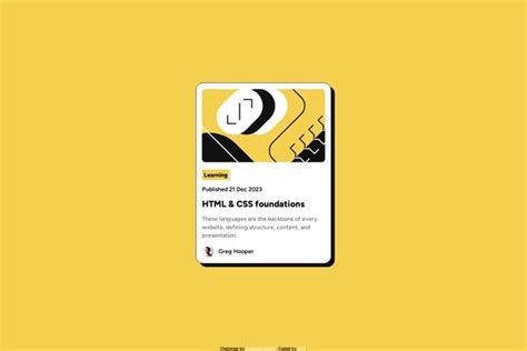 Frontend Mentor Blog Preview Card Using Grid Flexbox Pseudo Classes