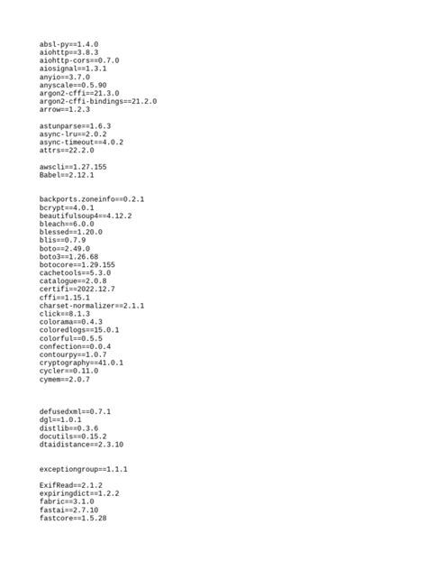 Python Requirements Pdf