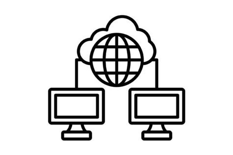 Global Network Outline Icon Graphic By Maan Icons · Creative Fabrica