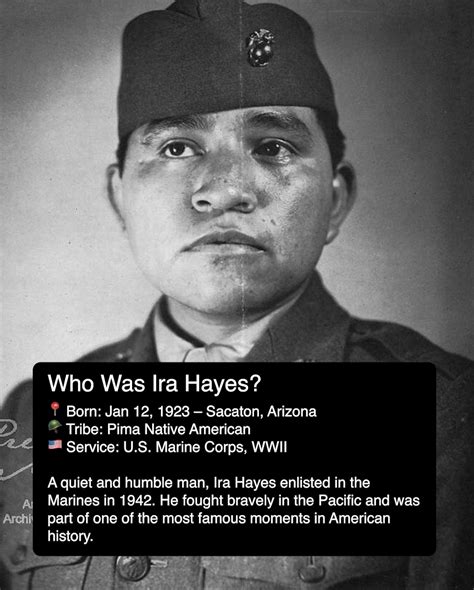 Brownrock Legal Ira Hayes A Native American Marine Helped Raise The