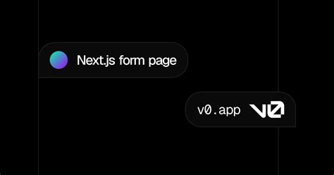 Next Js Form Page V0 By Vercel