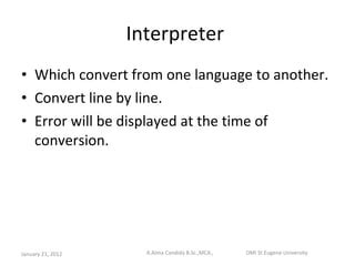 Principles Of Compiler Design PPT
