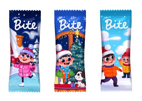 Concept Design Packaging For Fruit Bar Take A Bite Irina Ryabikina