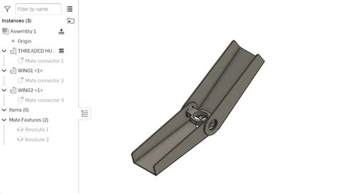 Toggle Bolt Assembly Mating — Onshape