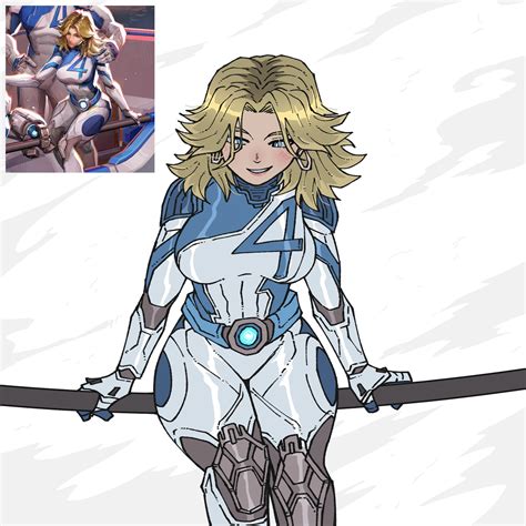 Sue Storm And Reed Richards Marvel And 2 More Drawn By Darent Z