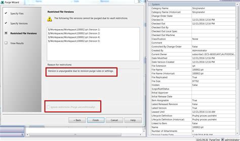 Unconditionally Purge Option Is Not Available When Attempting To Purge File Versions As