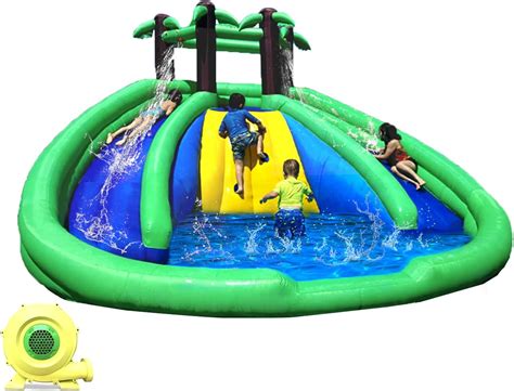 Huakastro 13 5 X 12 Ft Inflatable Waterslide Bouncy Castle