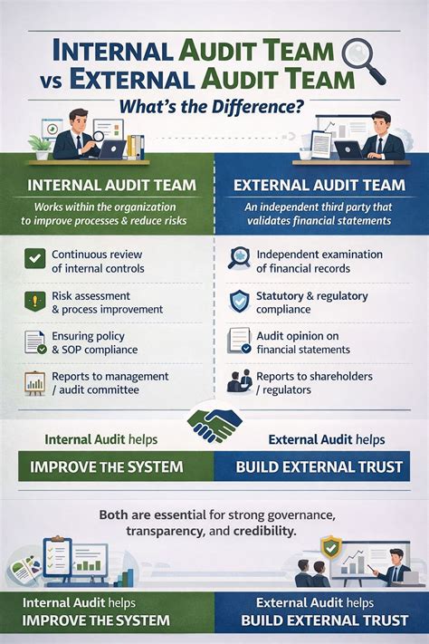 Internal Vs External Audit Teams Roles And Objectives Ali Raza Gold