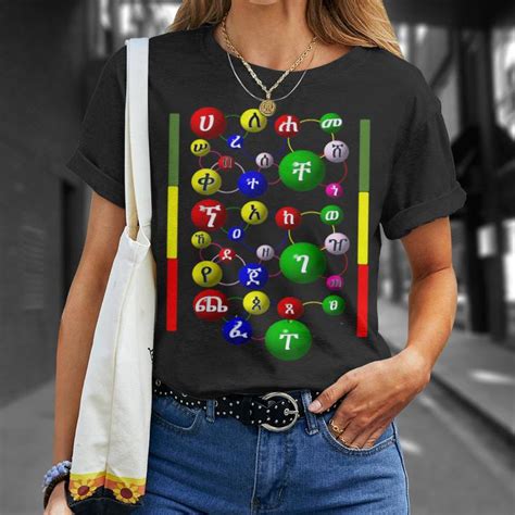 Ethiopian Dress Clothes Geez Alphabet T Shirt Monsterry