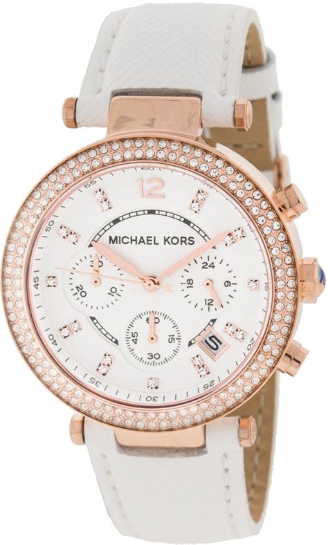 Michael Kors Watches Women Leather Strap