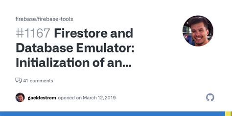 Firestore And Database Emulator Initialization Of An Instance With A