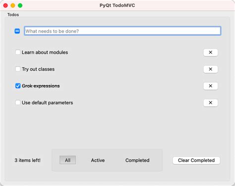 Github Jeff Mott Or Pyqt Todomvc In The Spirit Of Todomvc I Used Pyqt Python Qt To