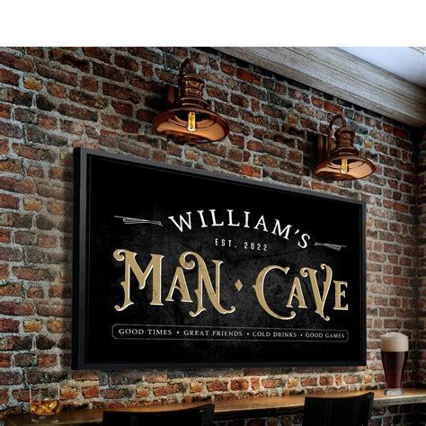 Man Cave Signs Personalized